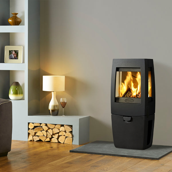 Dovre Sense 203 Stove | Tall Wood Burning Stove with Logstore – Camden ...